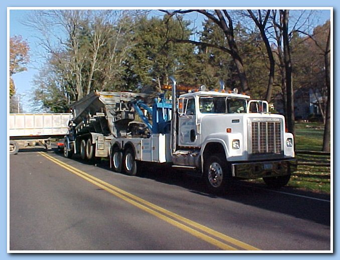 November 10, 2003 Rolled Over Triaxle Dump Truck , Buckingham, PA (17 ...